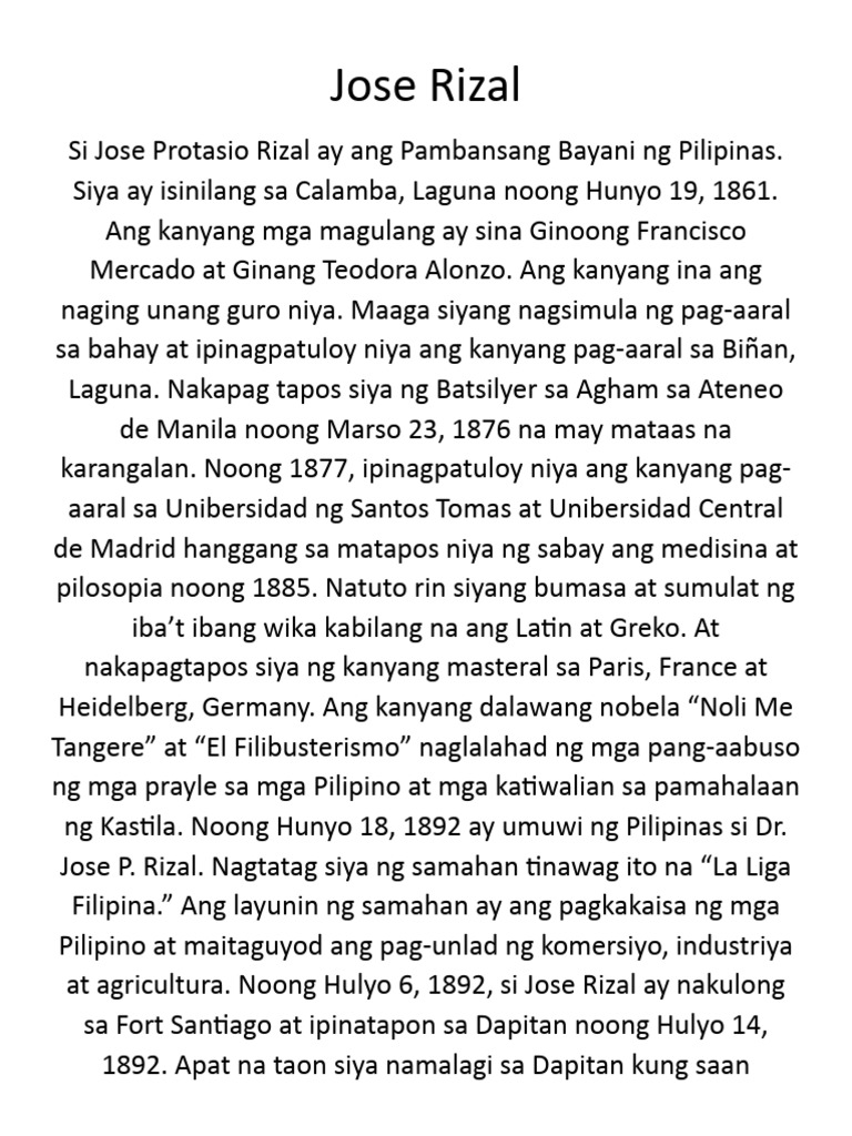 Jose Rizal | PDF
