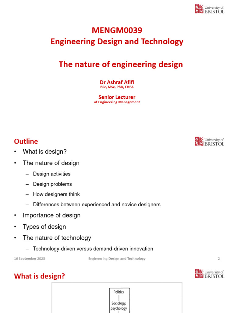 The Nature of Engineering Design | PDF | Design | Engineering Design Process