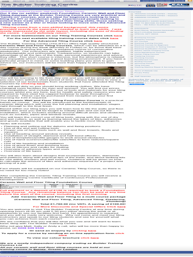 Learn Tiling - Learn To Tile - DIY Tiling - Basic Tiling The Builder ...