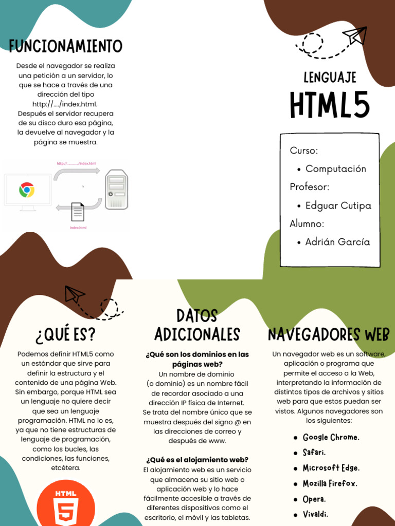 Introducción a HTML5 y Navegadores Web | PDF | Red mundial | Internet y web