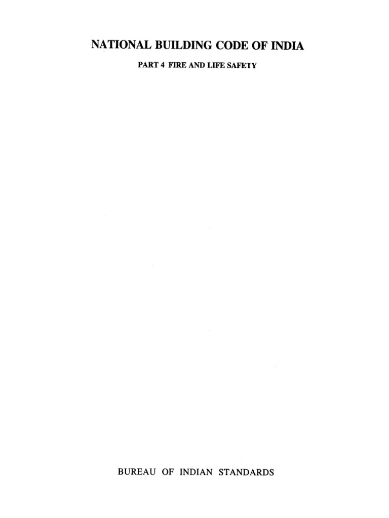 NationalBuilding Code Part-IV (Fire Safety) | PDF