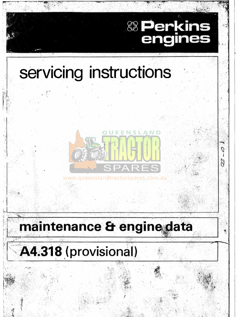 Perkins-A4 318 | PDF | Piston | Pump