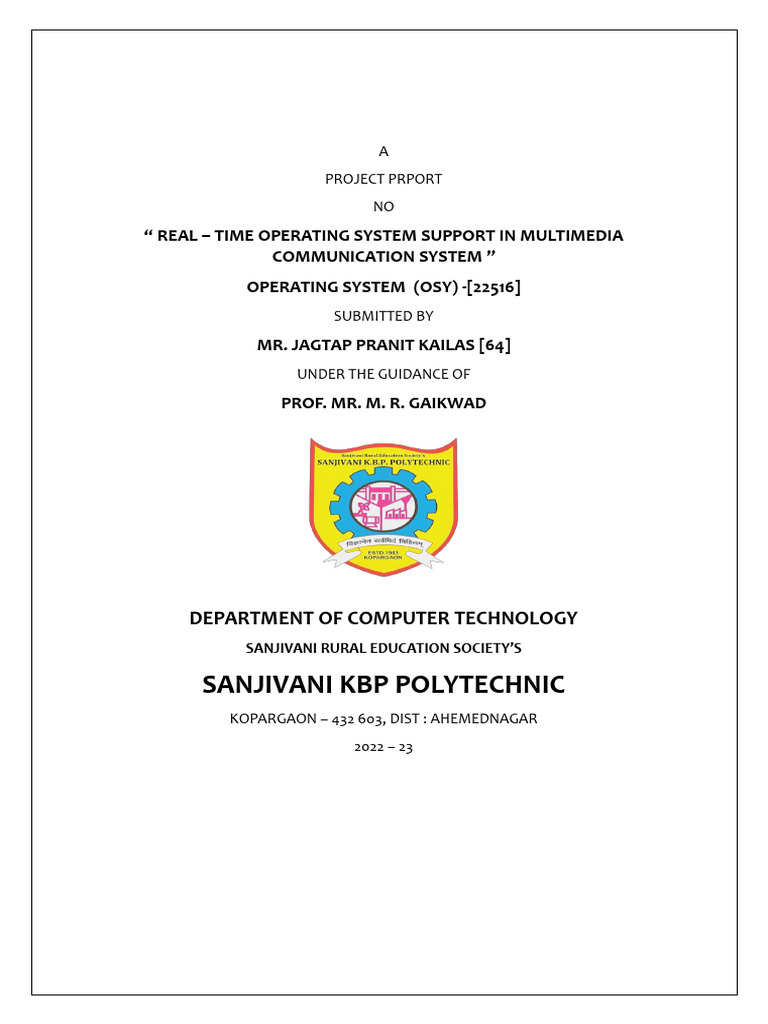 Osy Micro Project | PDF Osy Micro Project | PDF