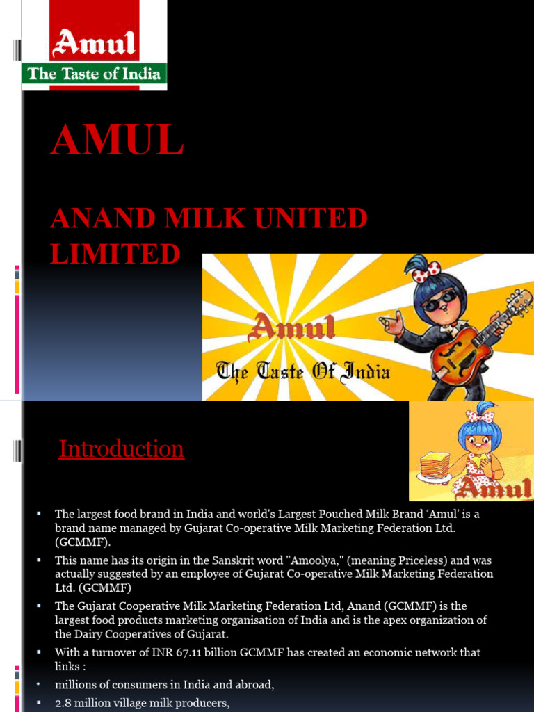 Amul Presentation | PDF | Cooperative | Economies