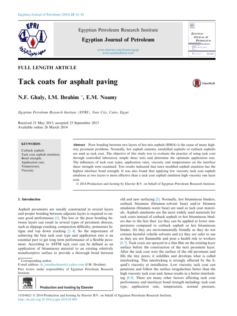 Tack Coats For Asphalt Paving | Download Free PDF | Road Surface ...