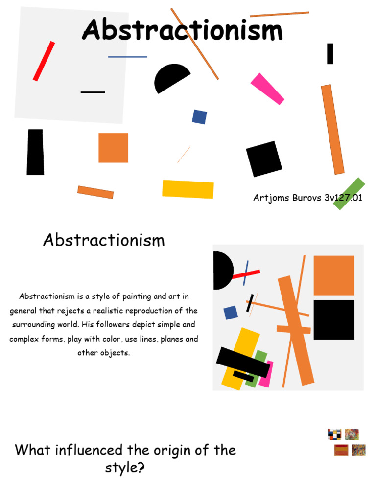 Abstractionism | PDF | Abstract Art | Art Movements