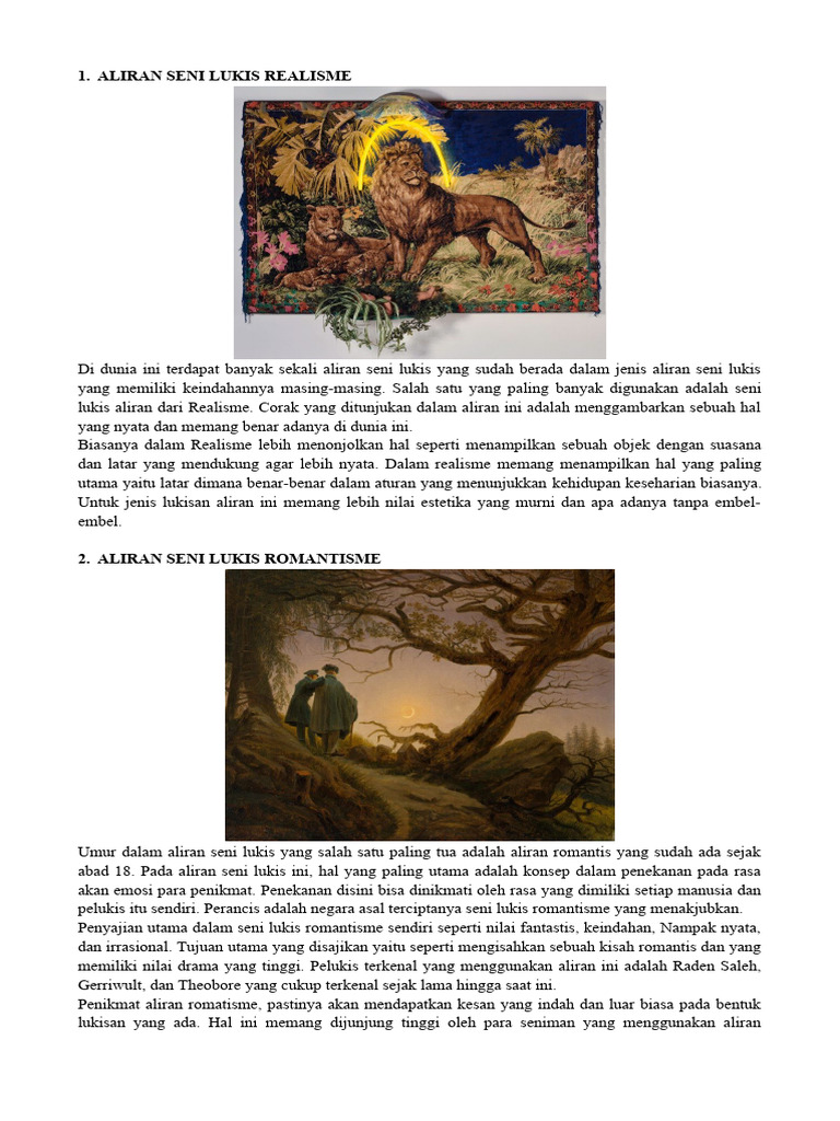 Aliran Seni Lukis Realisme | PDF | Seni | Puisi
