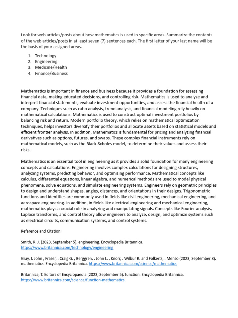 MMW Performance Task | PDF | Mathematics | Mathematical Analysis