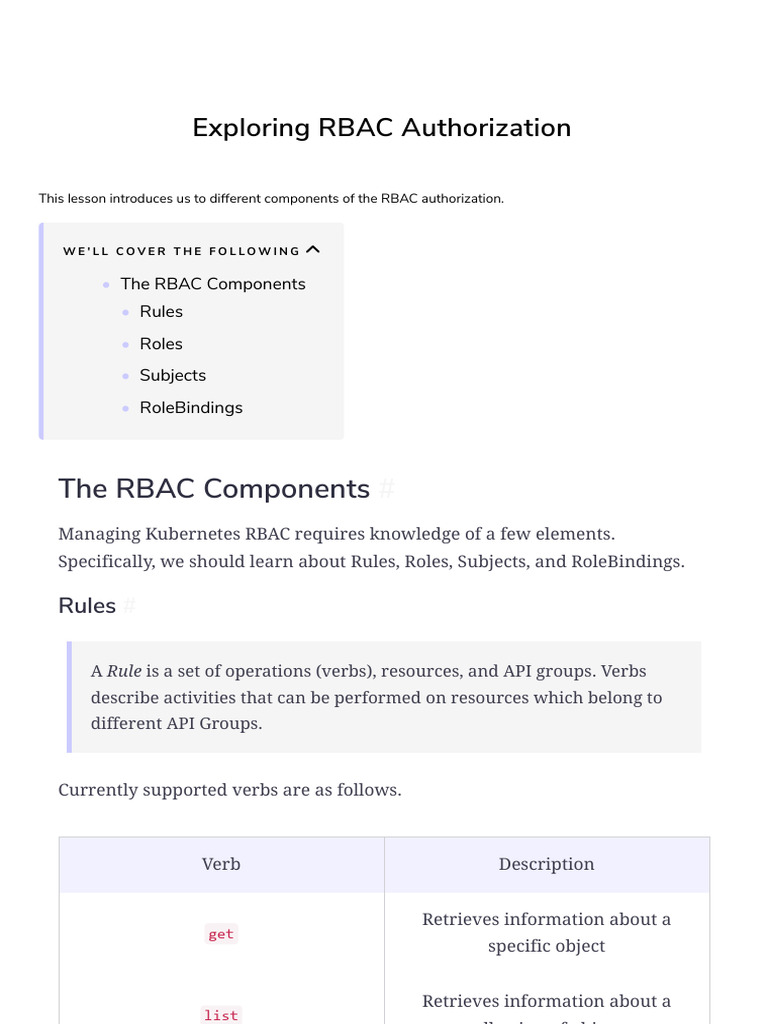 111 Exploring RBAC Authorization | Download Free PDF | Software Engineering | Computer Science