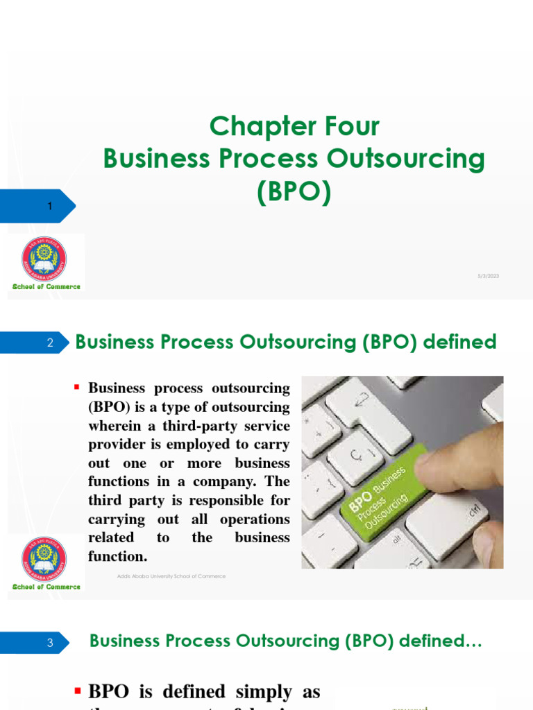 Chapter 4 - Business Process Outsourcing | PDF | Outsourcing | Analytics