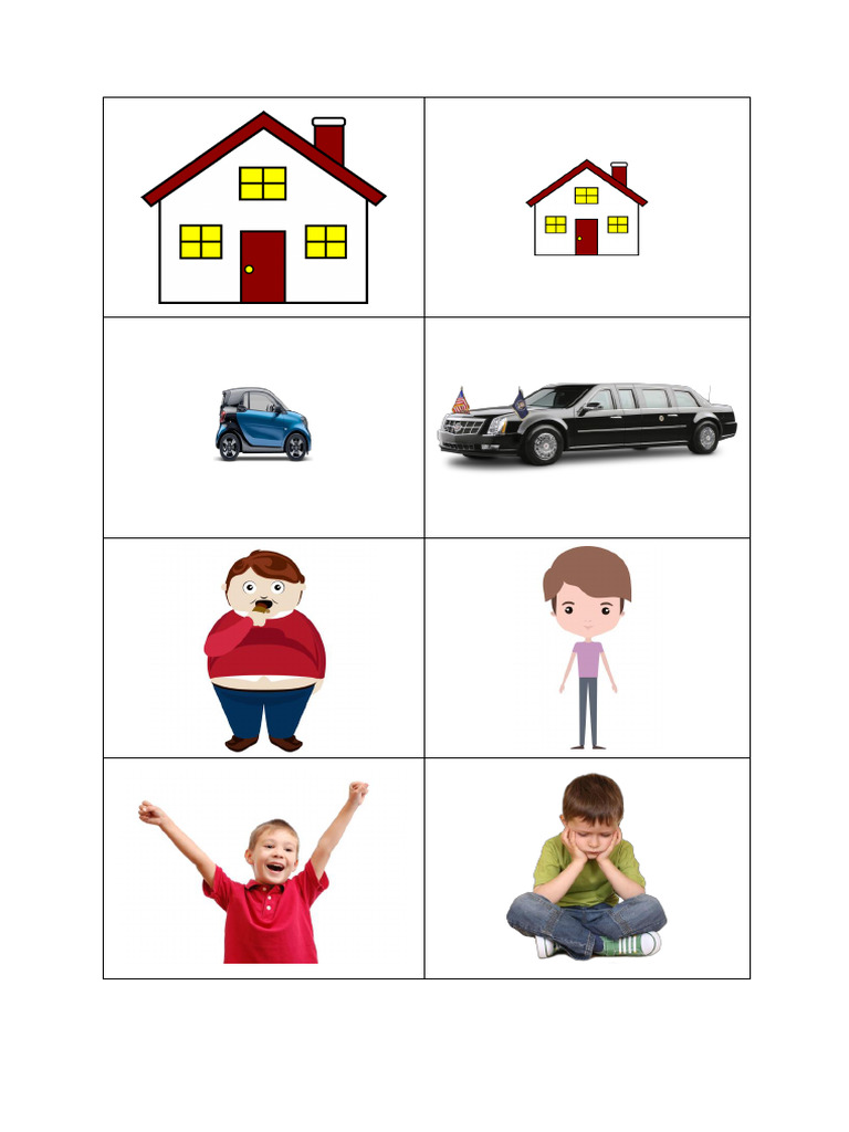 Test govora i razumijevanja predskolskog djeteta suprotnosti prostorni ...