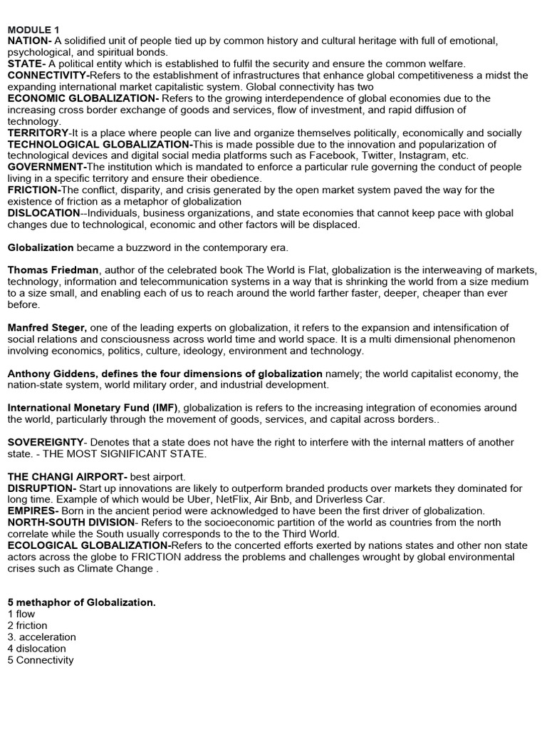 Module 1-3 | PDF | Globalization | International Monetary Fund