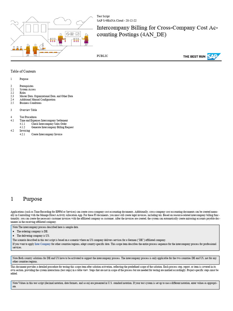 SAP S/4HANA Intercompany Billing Guide | PDF | Accounts Payable | Invoice