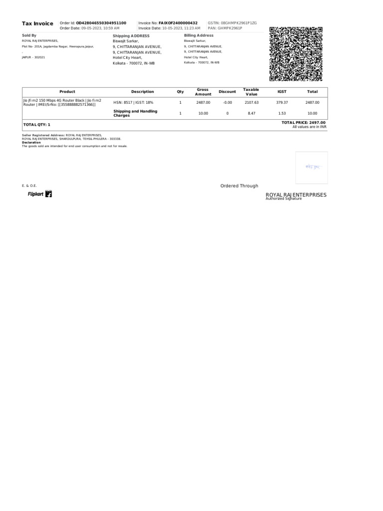 Flipkart Bill Office | Download Free PDF | Government Finances | Government