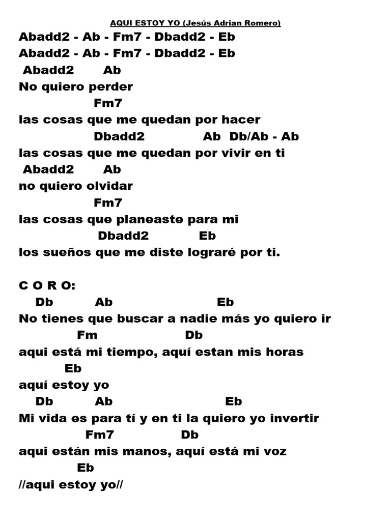 Aqui Estoy Yo | PDF | Arte