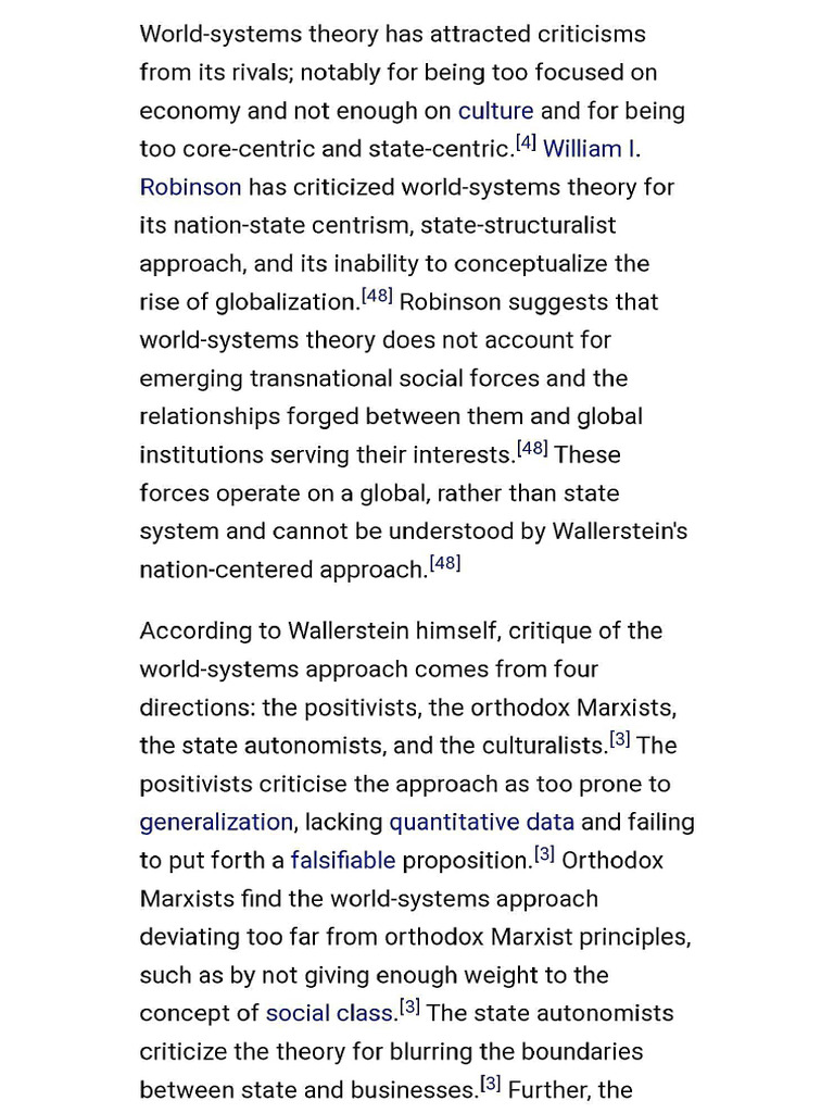 World System Theory | PDF