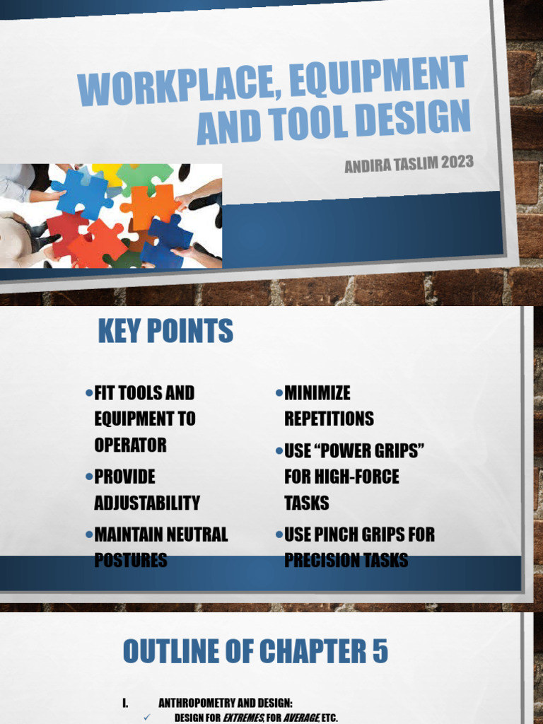 Workplace, Equipment, and Tool Design | PDF | Diseases And Disorders ...