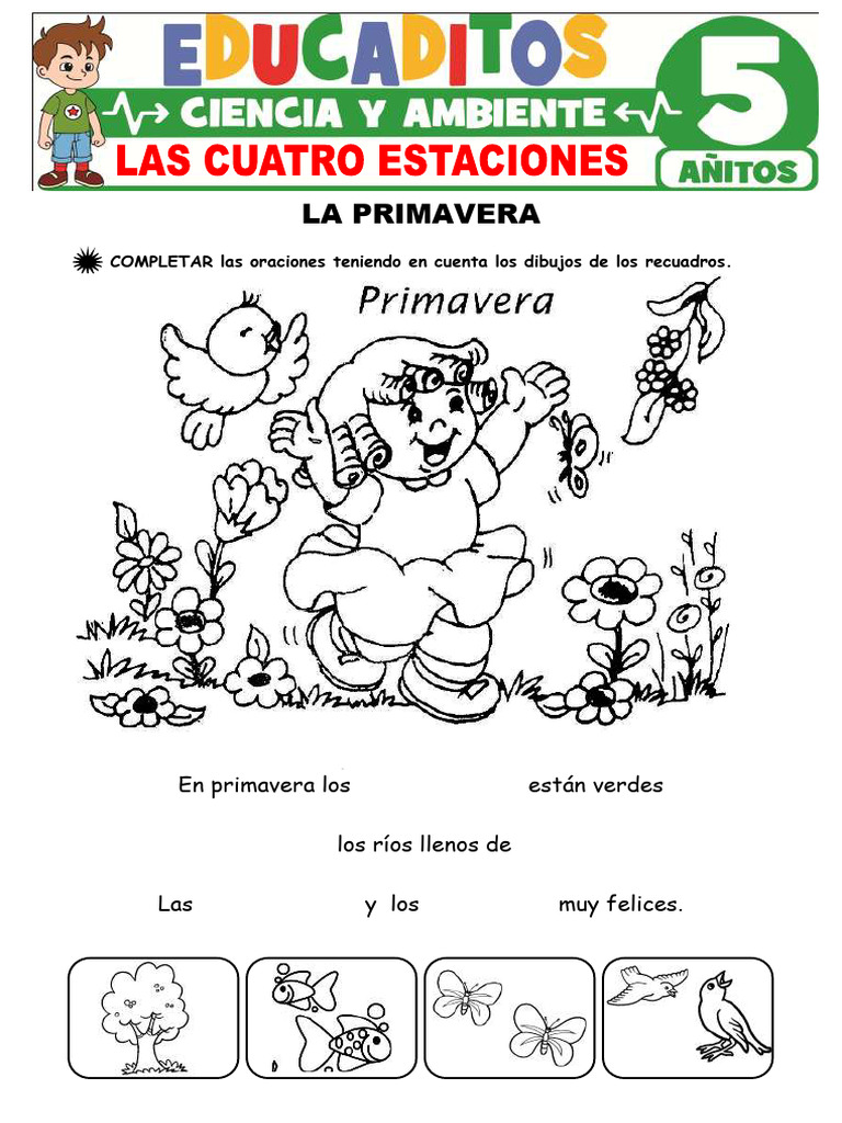 Las Cuatro Estaciones para Ninos de 5 Anos | PDF | Poesía