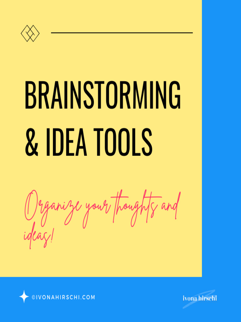 6 Brainstorming Tools | PDF
