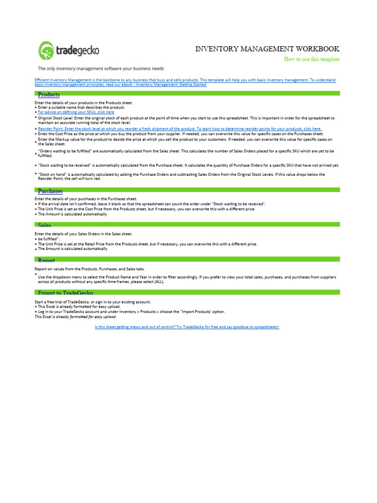 Copy of Inventory_Management_Excel_Template | PDF | Inventory ...