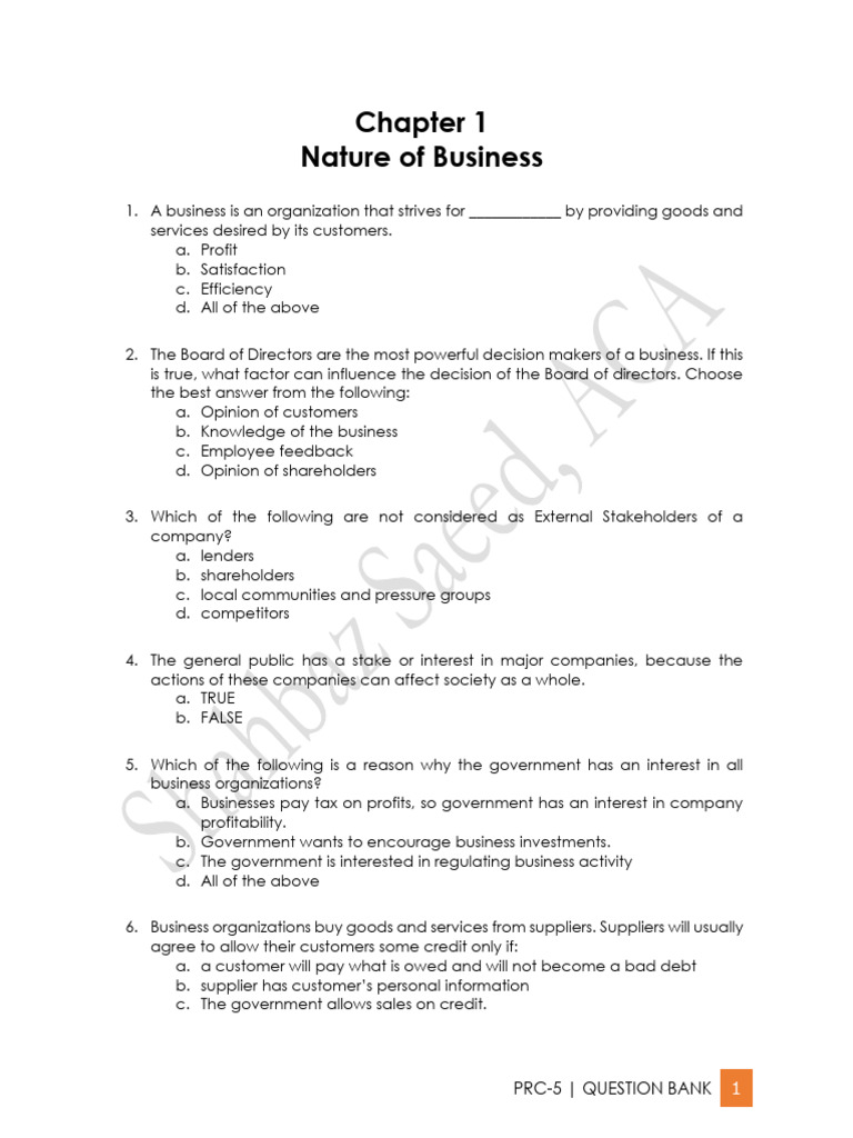 ITB Mcqs Bank | PDF | Stocks | Bonds (Finance)