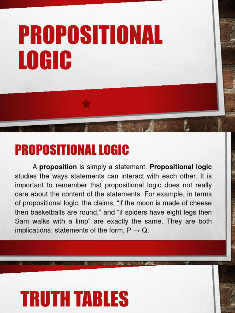 Propositional Logic | Download Free PDF | Logic | Logical Expressions
