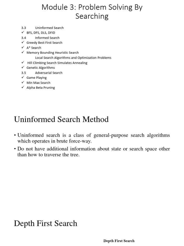 Module 3 Probem Solving | PDF | Algorithms And Data Structures | Theoretical Computer Science