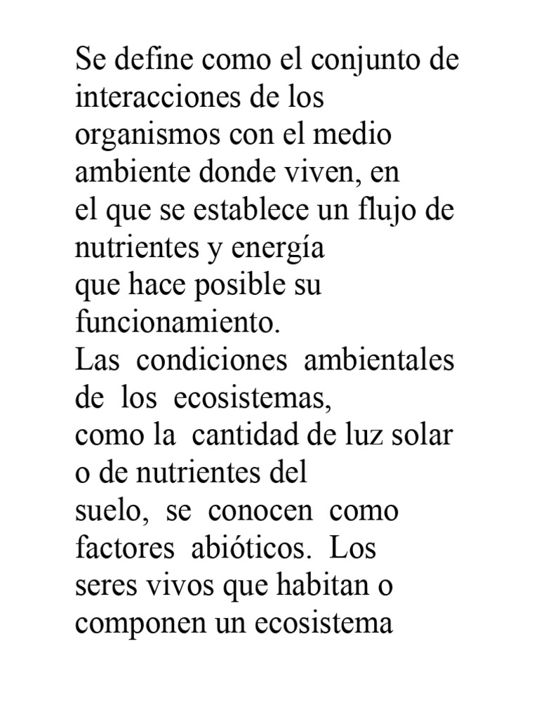 Clase # 1 - Los Ecosistemas | PDF | Ecosistema | Habitat