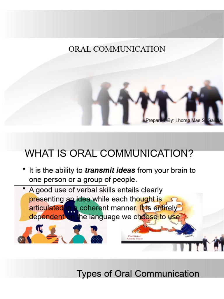 Understanding Oral Communication Skills | PDF | Communication ...