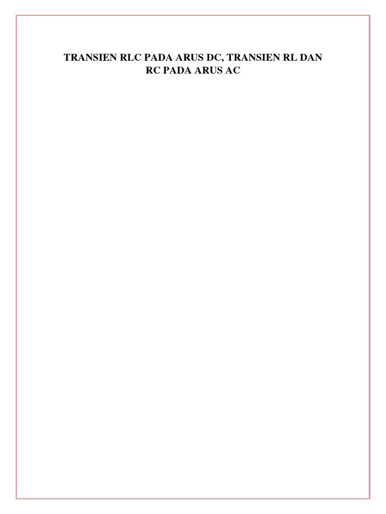 P14 Gejala - Arus - Peralihan | PDF
