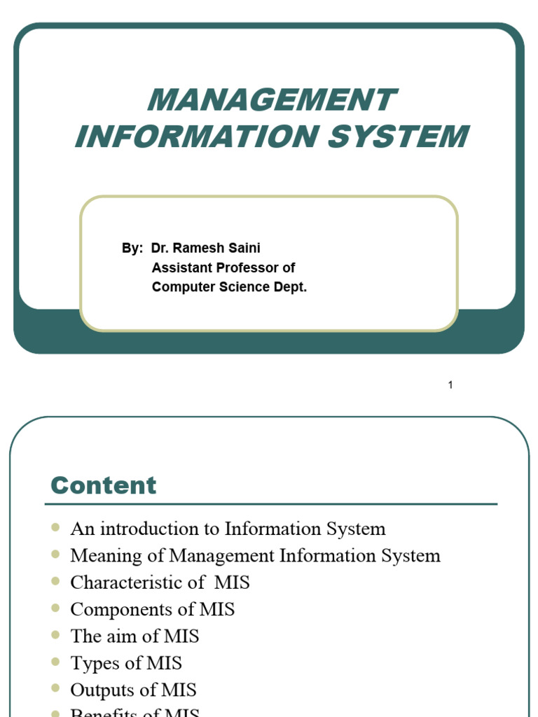 MIS Basics | PDF | Information System | Management Information System MIS Basics | PDF | Information System | Management Information System