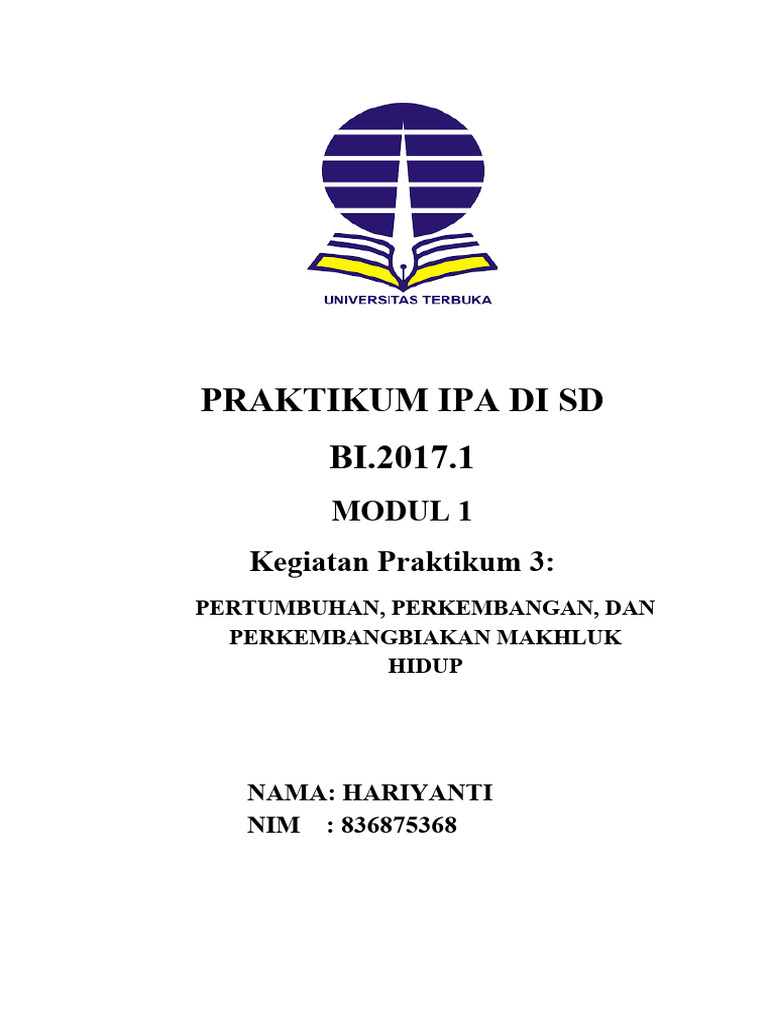 MODUL 1 KP 3 Pertumbuhan Perkembangbiakan MH | PDF