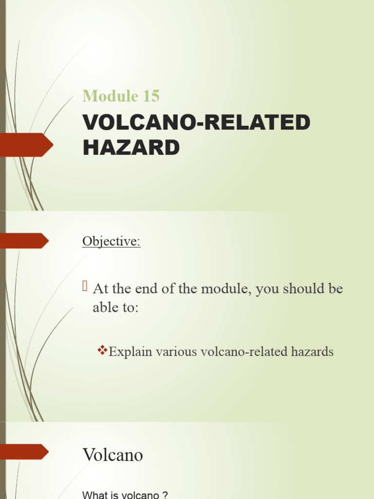 Volcano-Related Hazard | PDF | Volcano | Types Of Volcanic Eruptions