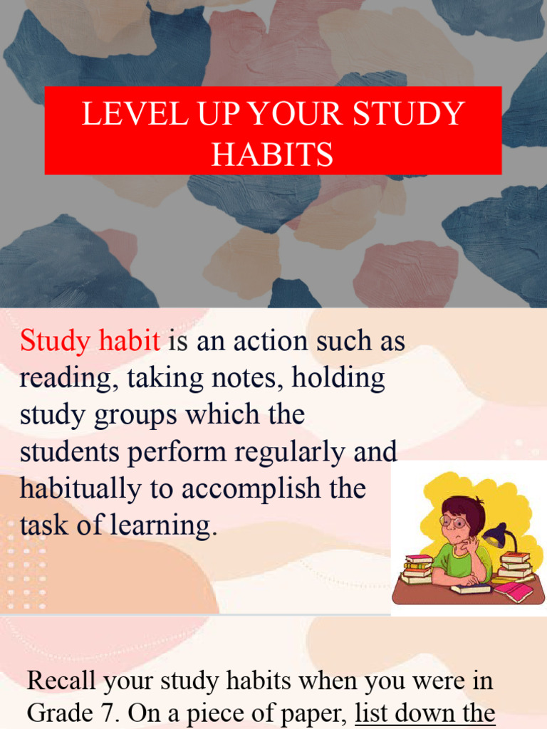 Level Up Your Study Habits | PDF