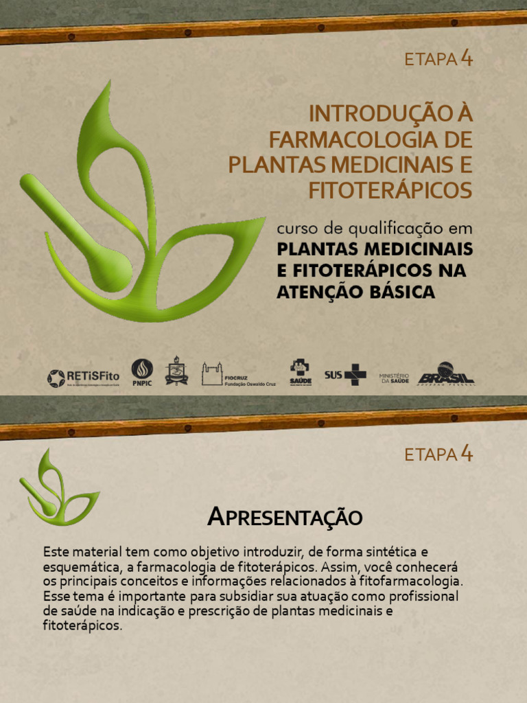 C1 E4 PPT Introducao A Farmacologia | PDF | Farmacologia | Química