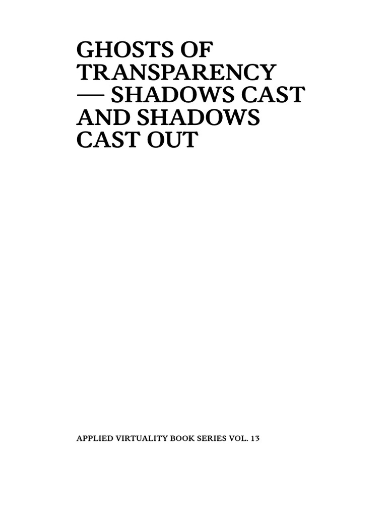 Ghosts of Transparency | PDF | Cryptography | Crystal