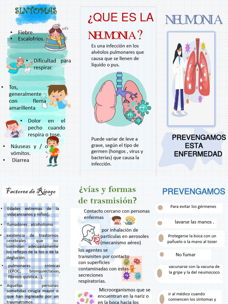 Triptico VIC 1234 | PDF | Tos | Neumonía
