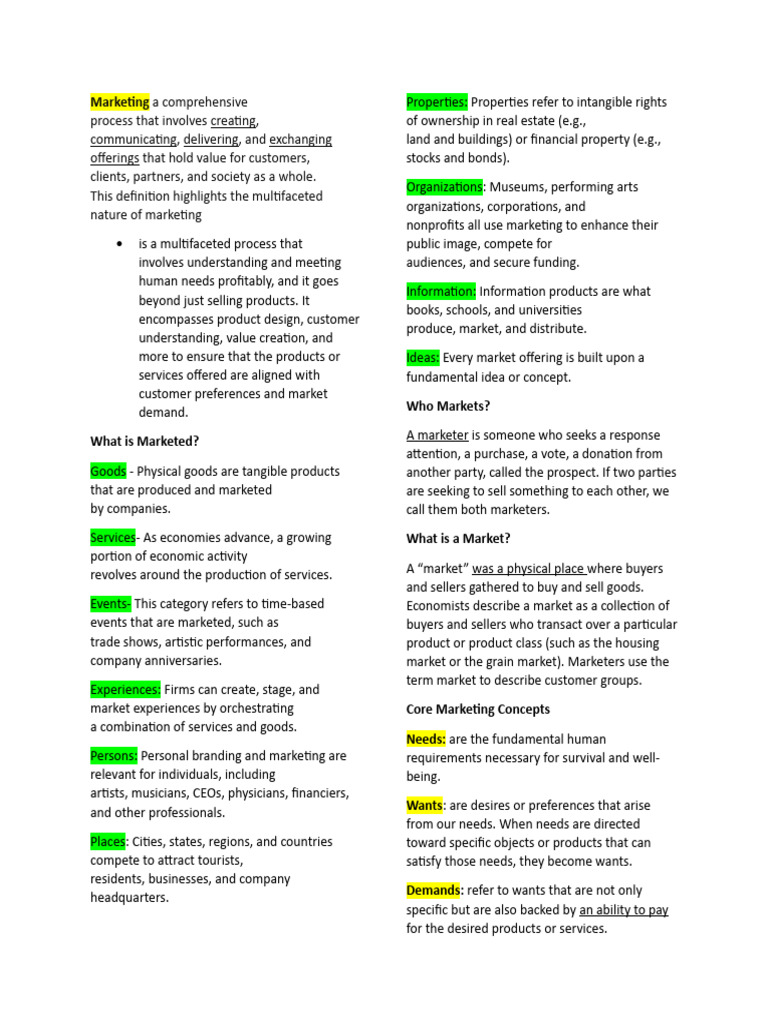 MM103 Reviewer | PDF | Marketing | Market Segmentation