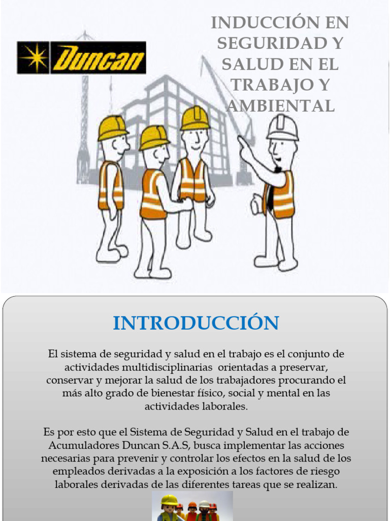 INDUCCIÓN | PDF | Seguridad y salud ocupacional | Valores
