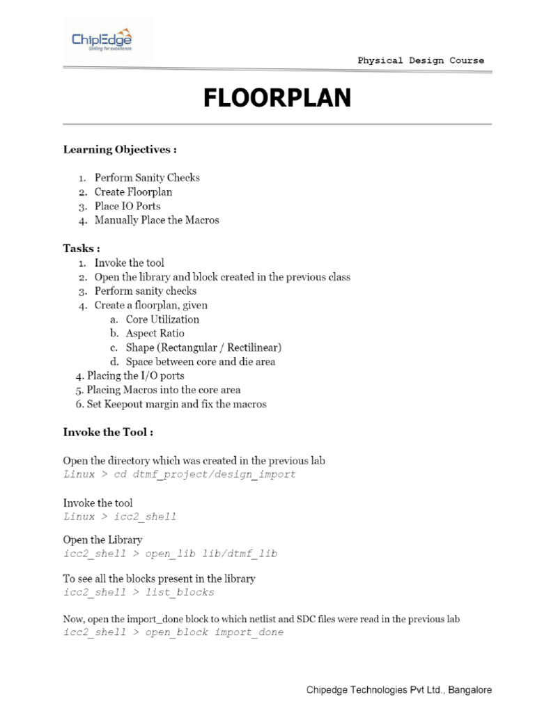 PDF 3 - Floorplan Lab Manual | PDF