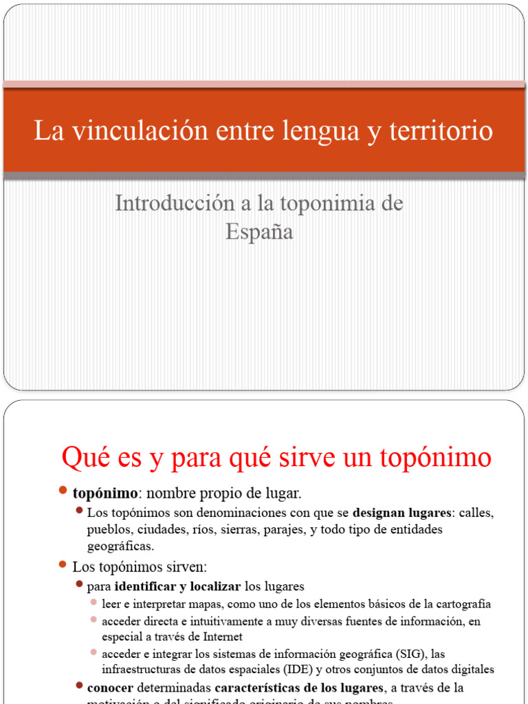 Introducción a la Toponimia Española | PDF | Geografía | Arqueología