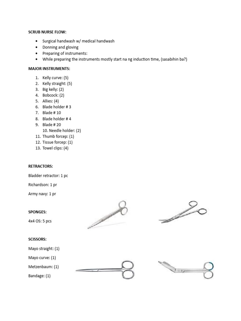 Scrub Nurse Flow | PDF
