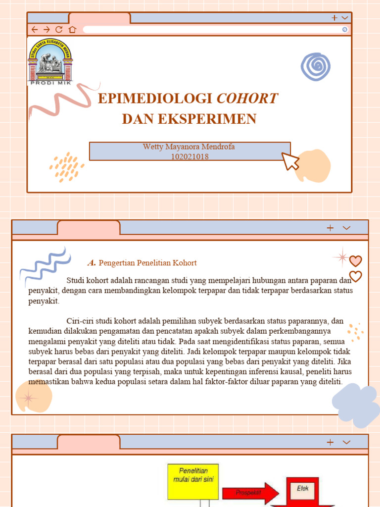 Desain Penelitian Kohort dan Eksperimen | PDF