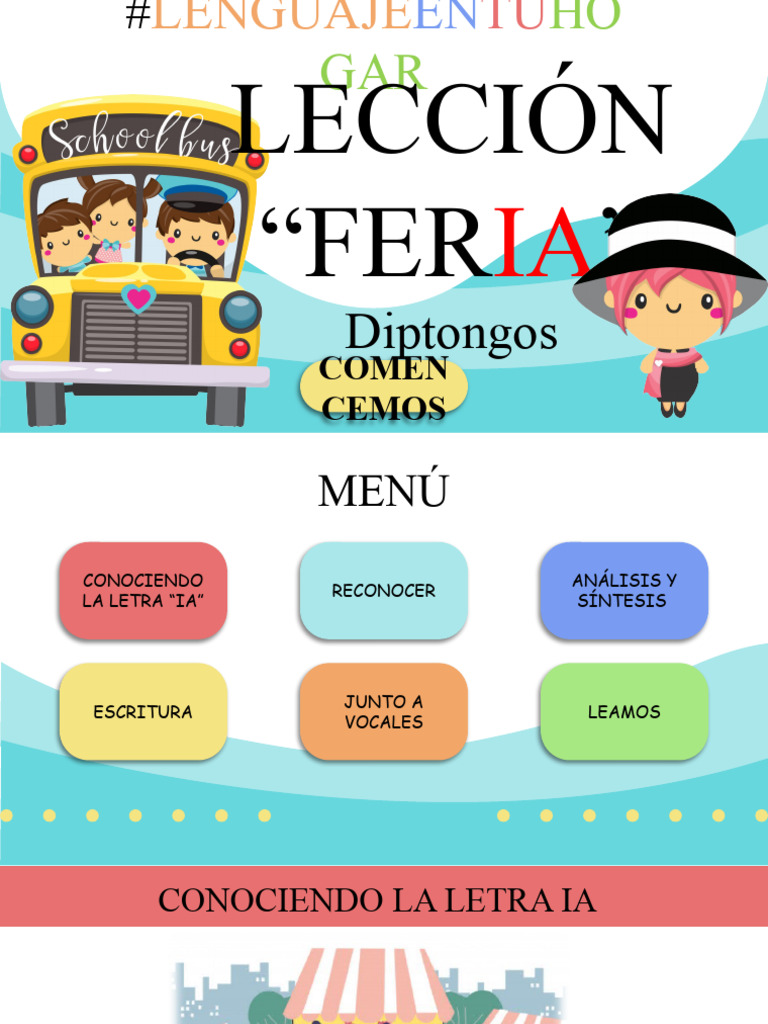 Diptongos y la letra "IA" en ferias | PDF | Lingüística | Fonética