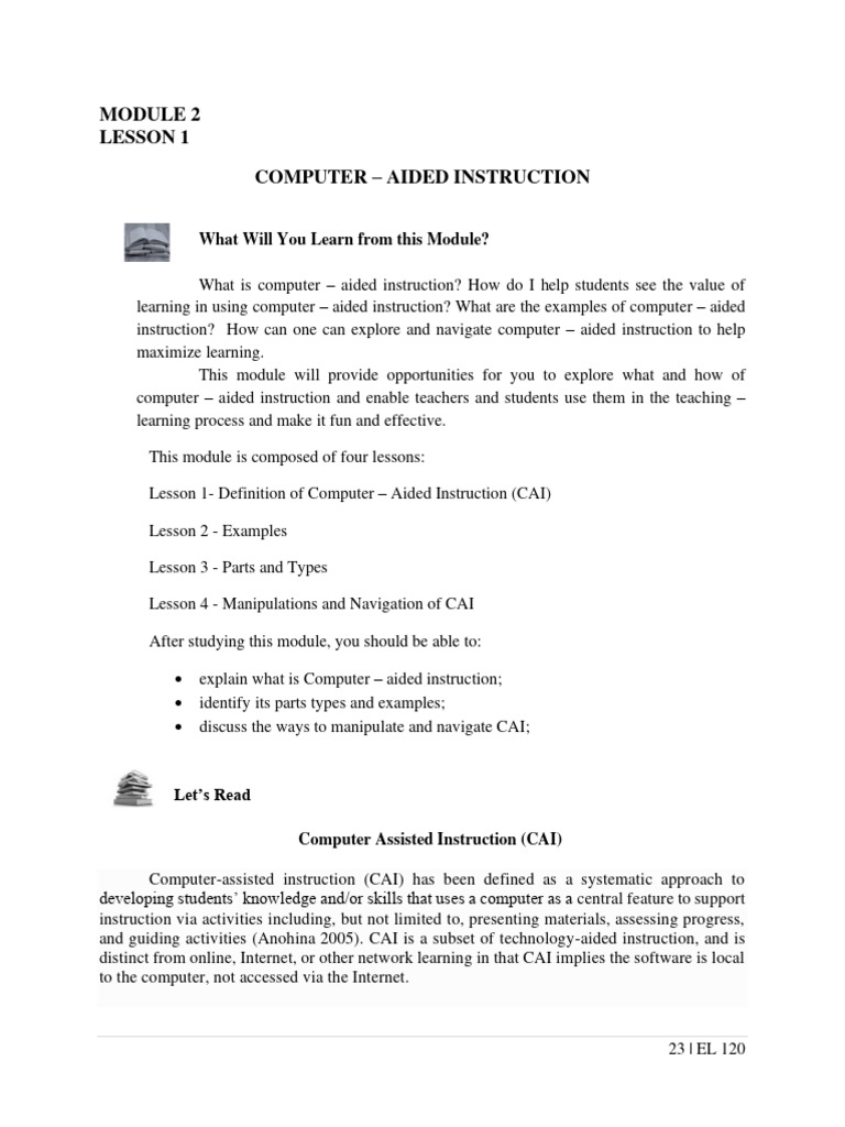 Module 2 EL 120 | PDF | Educational Technology | Simulation