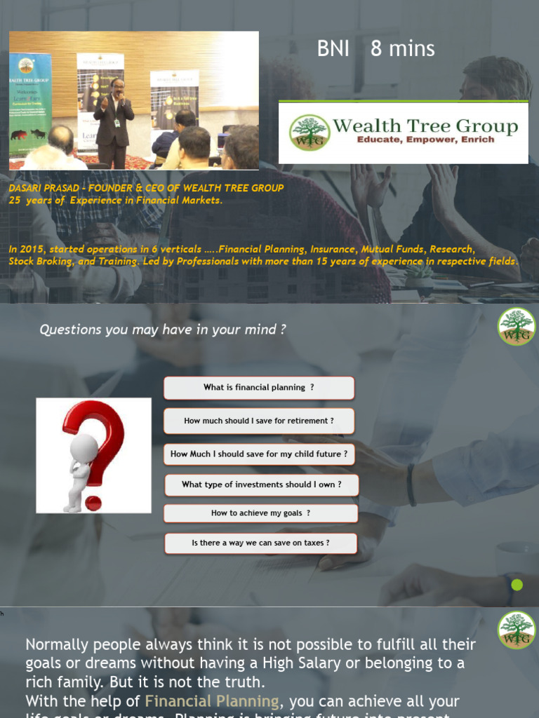 Wealth Tree Financial Planning Overview | PDF | Investing | Investment ...