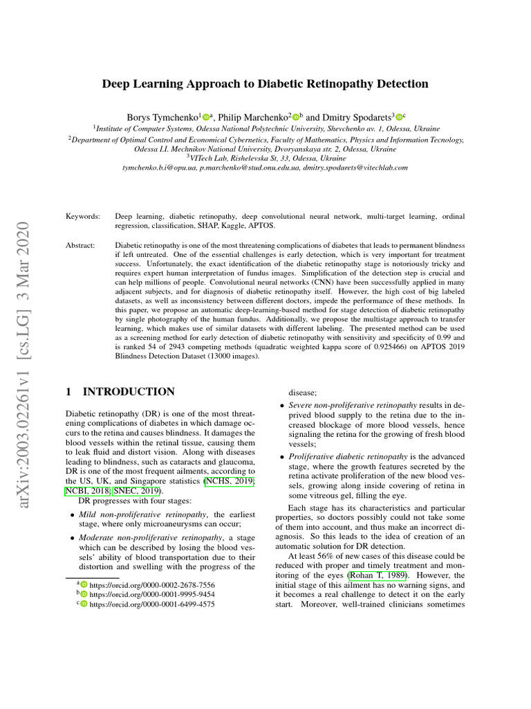 3.deep Learning Approach To Diabetic Retinopathy Detection | PDF ...