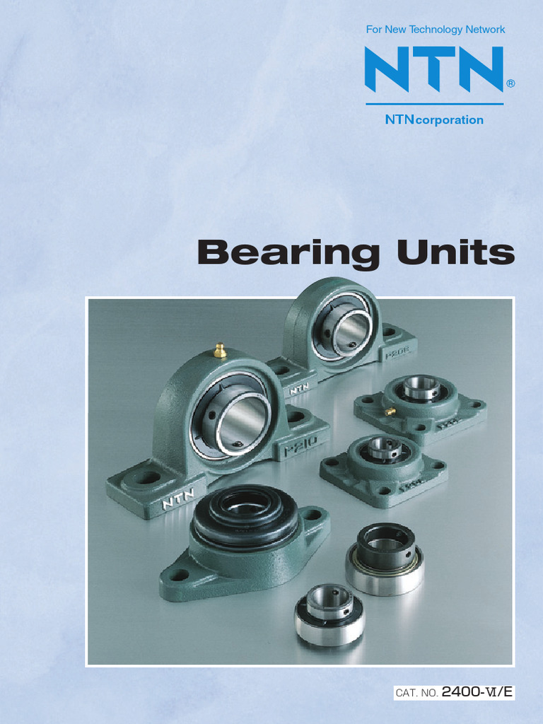 Catalogo de Chumaceras NTN | PDF | Bearing (Mechanical) | Legal Liability