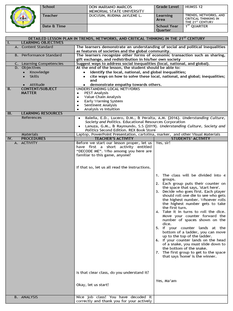 UNDERSTANDING LOCAL NETWORK | PDF | Gender Studies | Gender Inequality