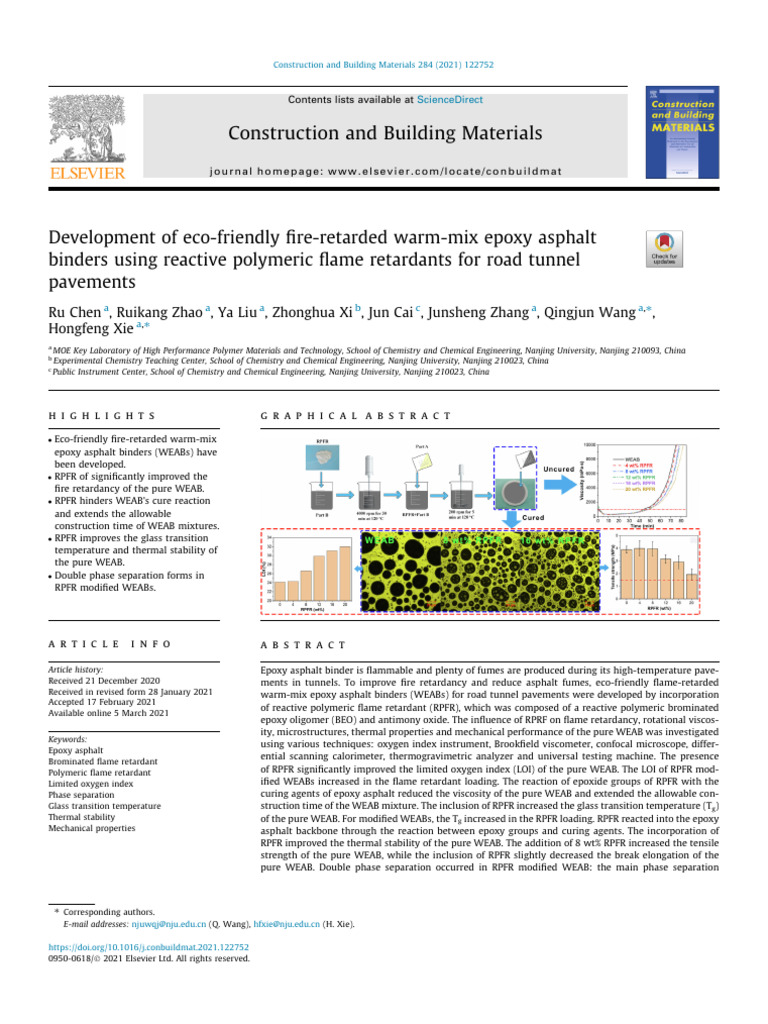 Construction and Building Materials | PDF | Epoxy | Polymers